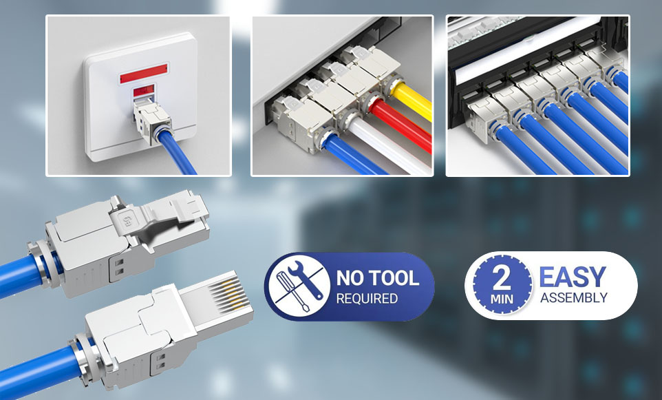 Keystone Jack, Patch Panel, Faceplate